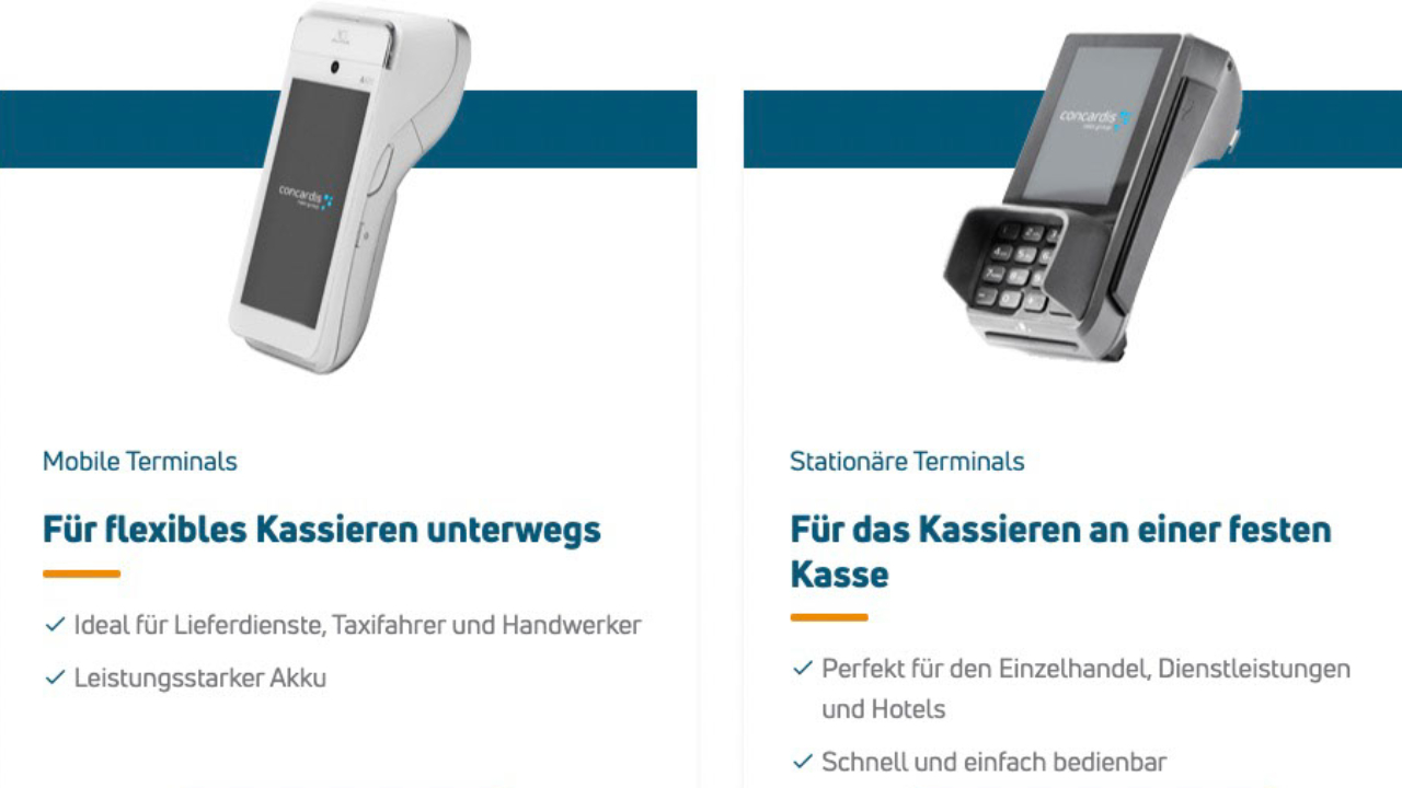 Concardis – Die Kartenlesegeräte im Überblick